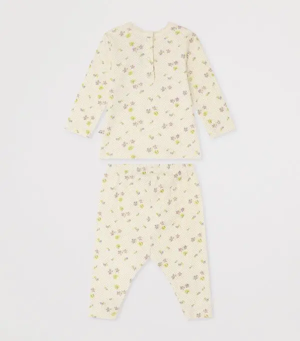 Bonpoint Cotton Floral Top And Trousers Set