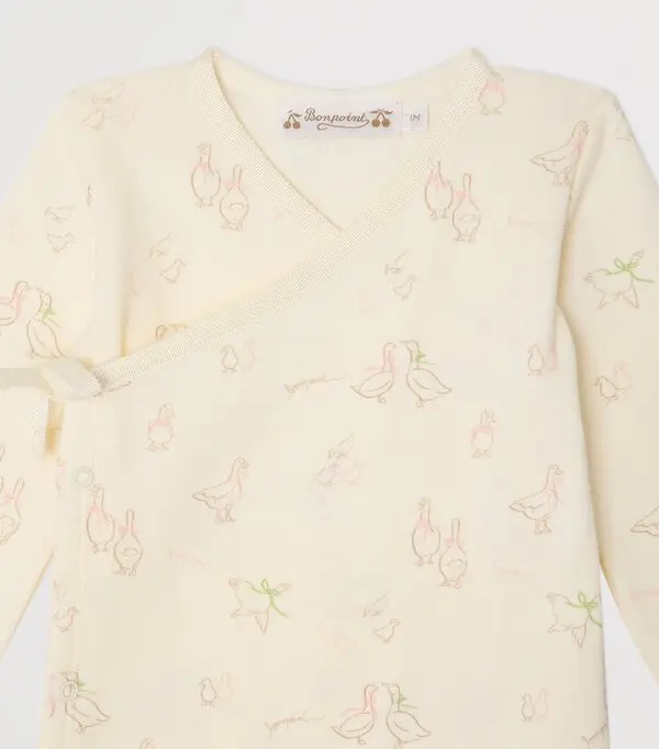 Bonpoint Cotton Bow All-in-one