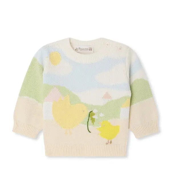Bonpoint Cotton-blend Chick Sweater