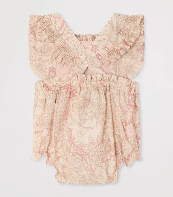 Bonpoint Cotton Floral Bodysuit