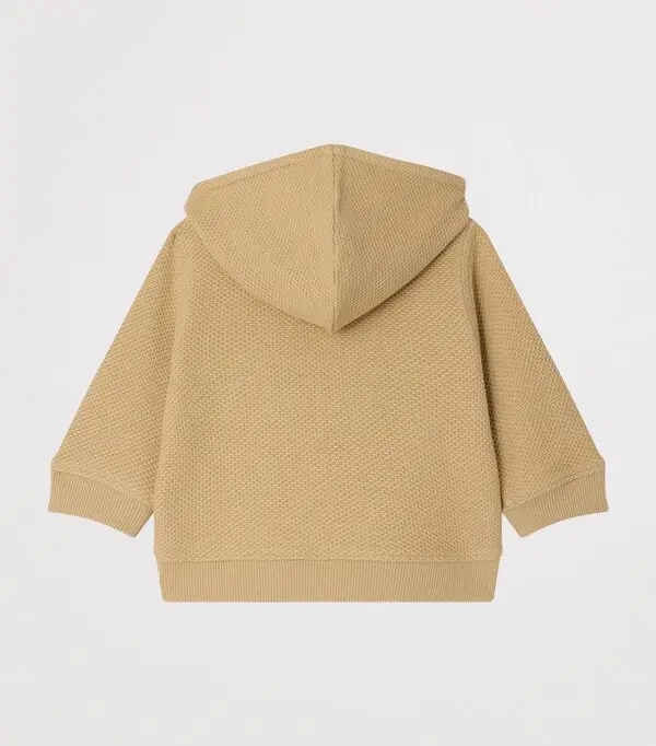 Bonpoint Cotton Embroidered Hoodie