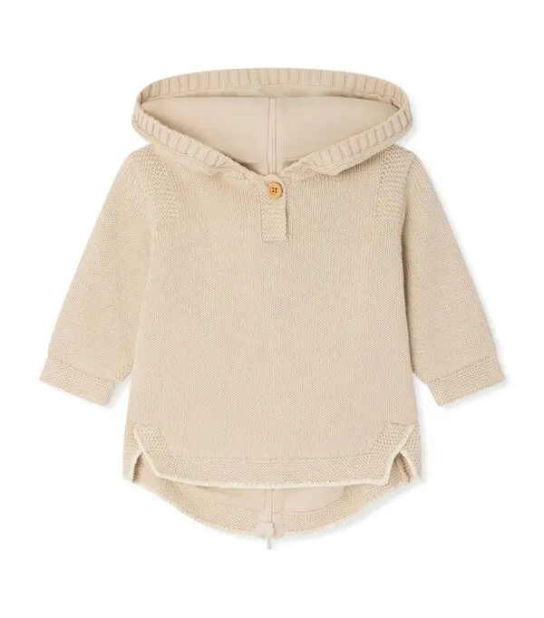 Bonpoint Cotton Longline Hoodie