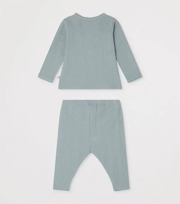 Bonpoint Cotton Top And Trousers Set