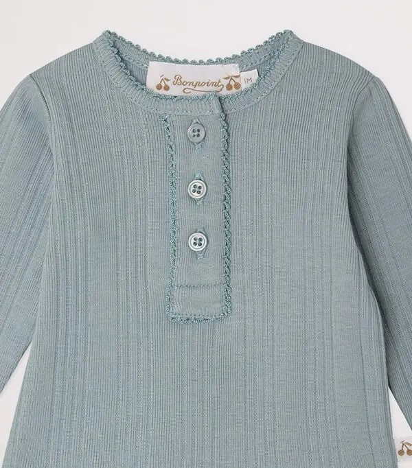 Bonpoint Cotton Top And Trousers Set