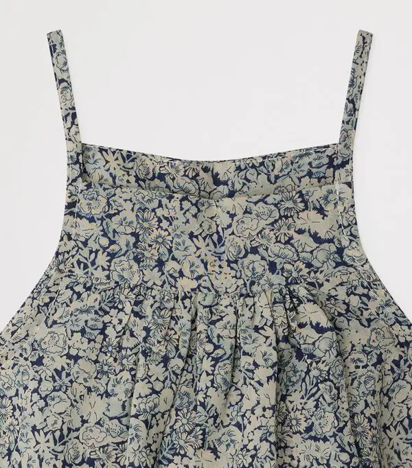 Bonpoint Cotton Floral Print Jumpsuit