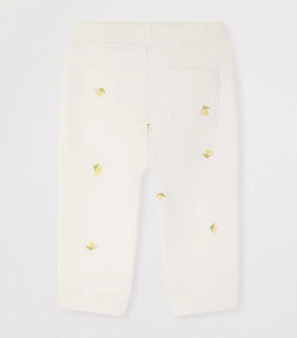 Bonpoint Organic Cotton Embroidered Leggings