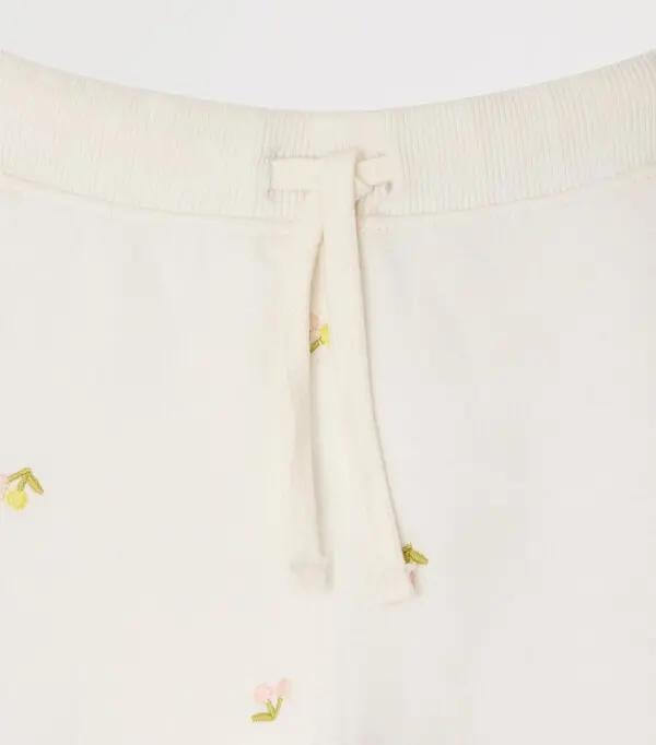 Bonpoint Organic Cotton Embroidered Leggings