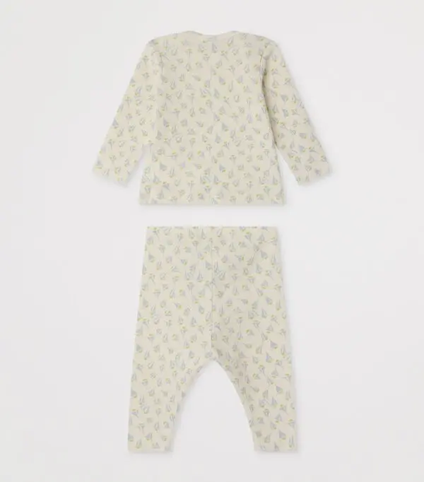 Bonpoint Cotton Boat Top And Leggings Set