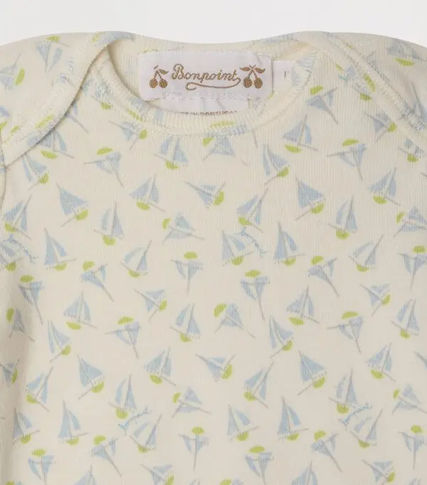 Bonpoint Cotton Boat Top And Leggings Set