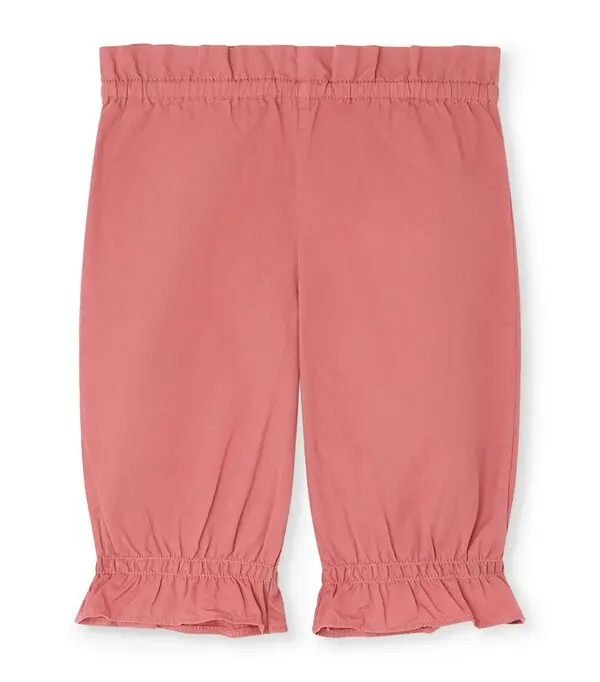 Bonpoint Cotton Frill-detail Leggings - Purple