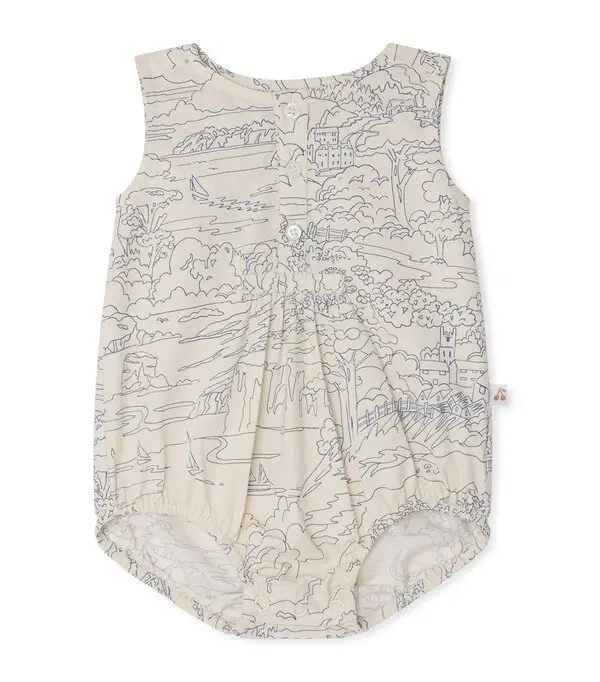 Bonpoint Cotton Printed Bodysuit