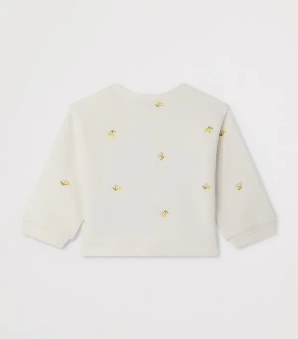 Bonpoint Embroidered Cherry Cardigan