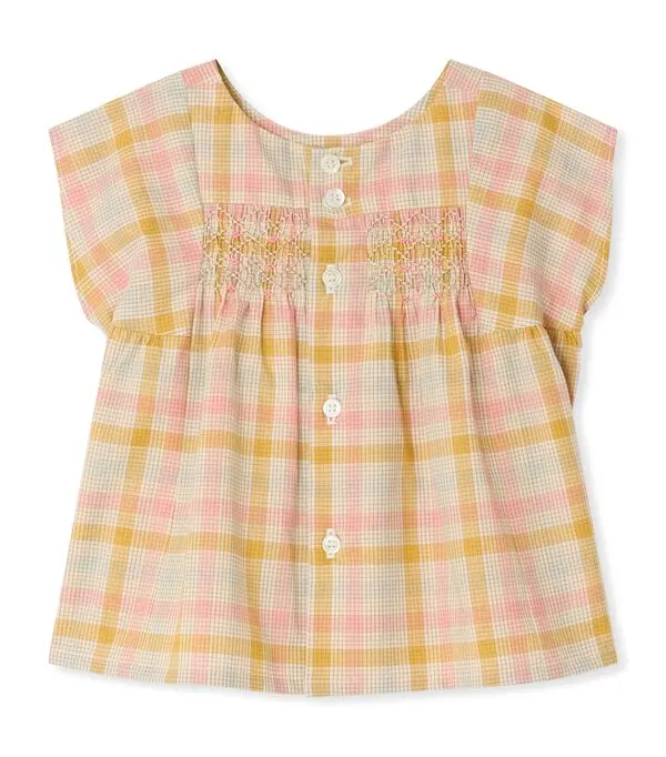 Bonpoint Cotton Check Top