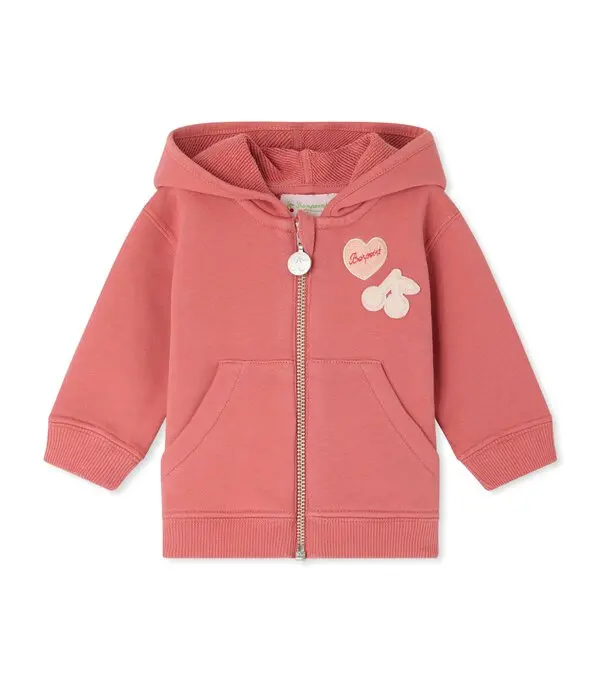 Bonpoint Cotton Embroidered Hoodie