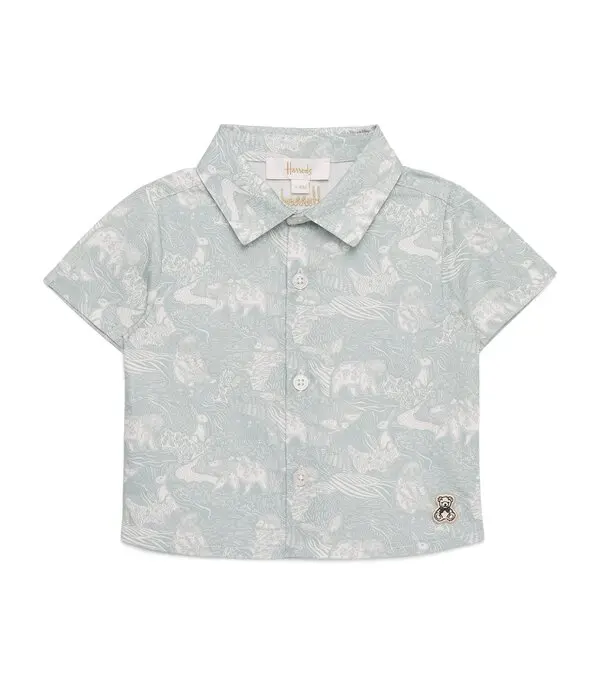 Harrods Woodland Print Shirt - Green