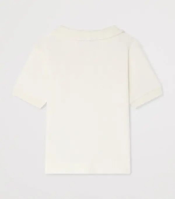 Bonpoint Cotton Embroidered Polo Shirt