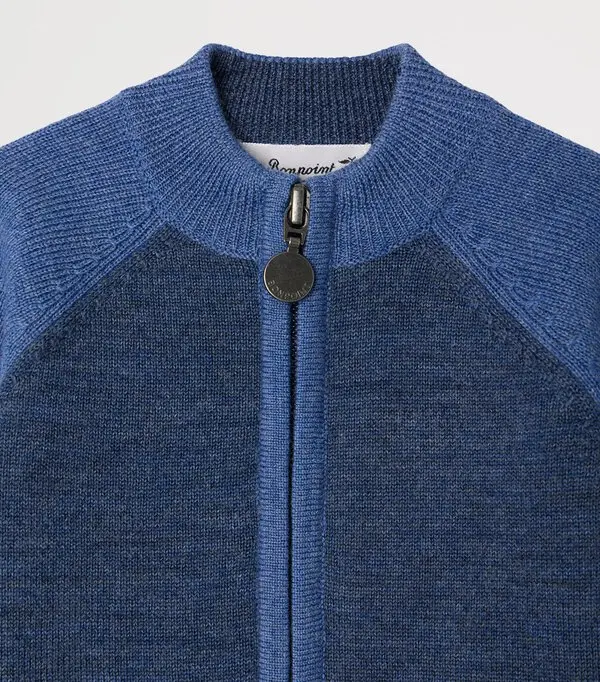 Bonpoint Wool Zip-up Sweatshirt