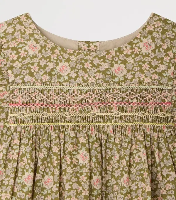 Bonpoint Cotton Floral Frill-detail Blouse