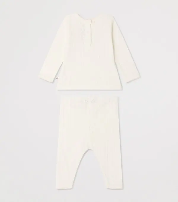 Bonpoint Cotton Top And Trousers Set