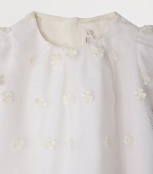 Bonpoint Embroiders Dress And Bloomers Set