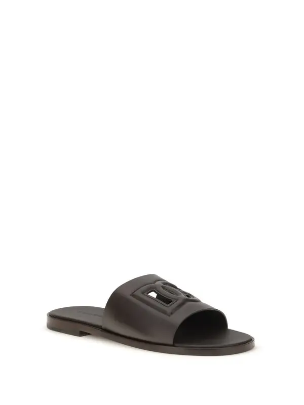 Dolce & Gabbana Embossed Logo Sandals