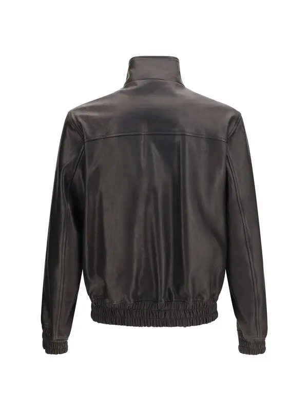 Valentino Garavani Leather Zip Jacket