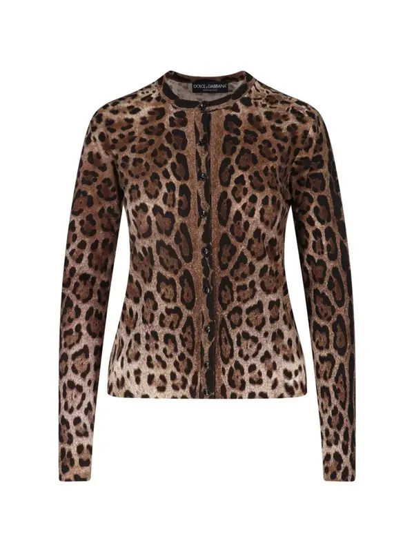 Dolce & Gabbana Luxe Virgin Wool Crewneck Sweater - Brown