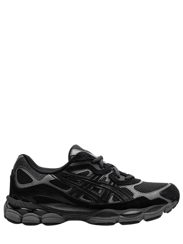 Asics Panelled Design Mesh Sneakers With Chunky Rubber Lug Sole - Grey