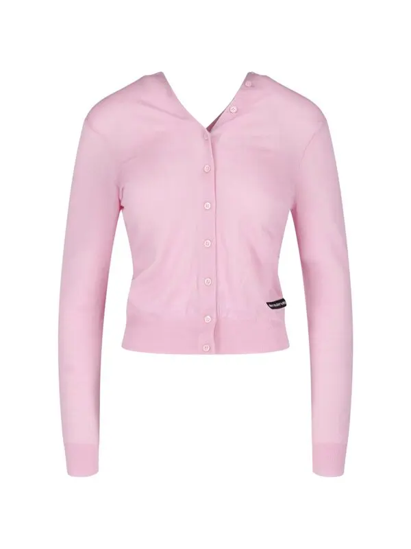 Alexander Wang Wool Sweater With Contrast Wool Trim - Pink