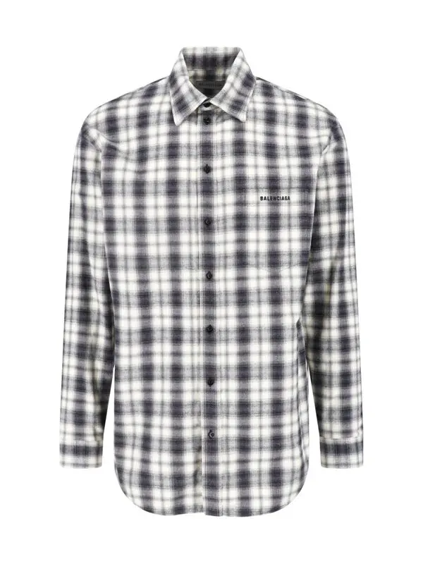 Balenciaga Plaid Button-up Shirt