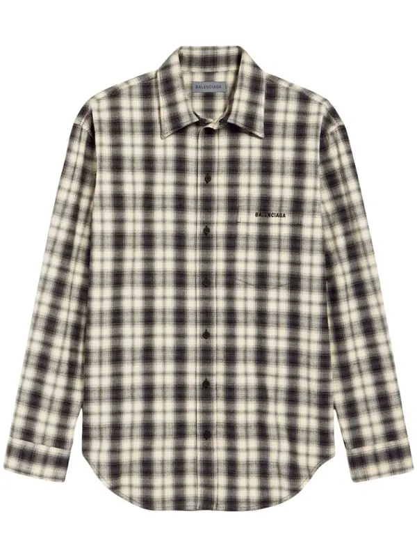 Balenciaga Plaid Button-up Shirt