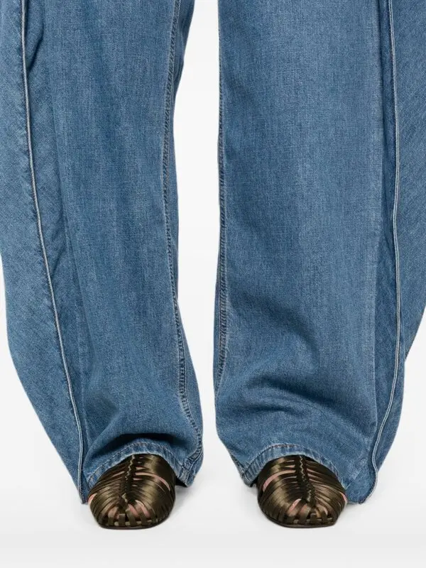 Loewe Draped Denim Jeans