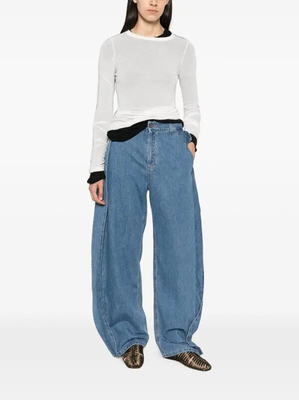 Loewe Draped Denim Jeans