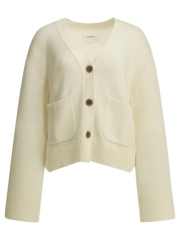 LISA YANG 100% Cashmere Crew Neck Pullover - White