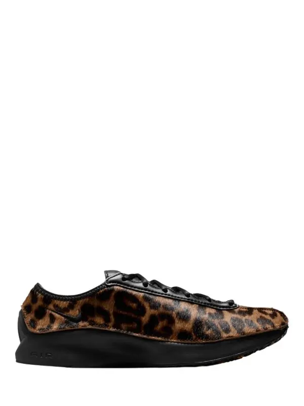 Nike Leopard Print Lace-up Sneakers - Black