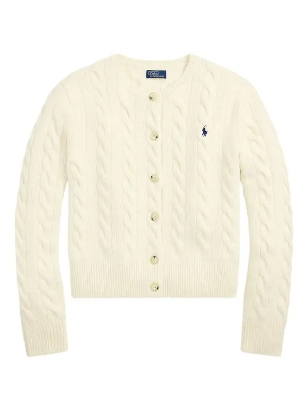 Polo Ralph Lauren Lightweight Textured Knit Cardigan - Beige
