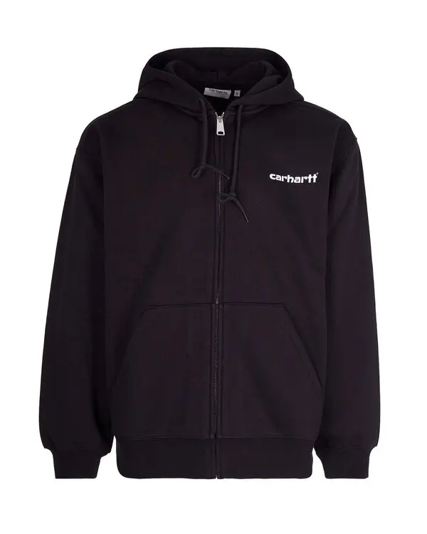 Carhartt Work In Progress Casual Zip-up Hoodie - Black