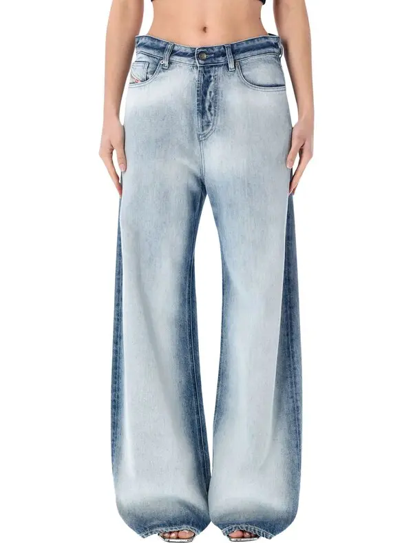 DIESEL® Low-rise Wide-leg Jeans - Blue