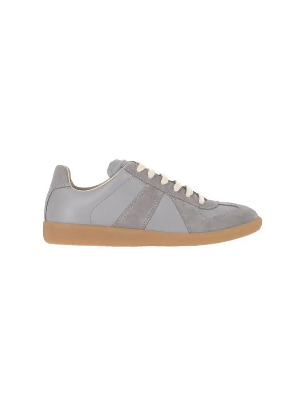 MAISON MARGIELA Bovine Leather Sneakers - Light Blue