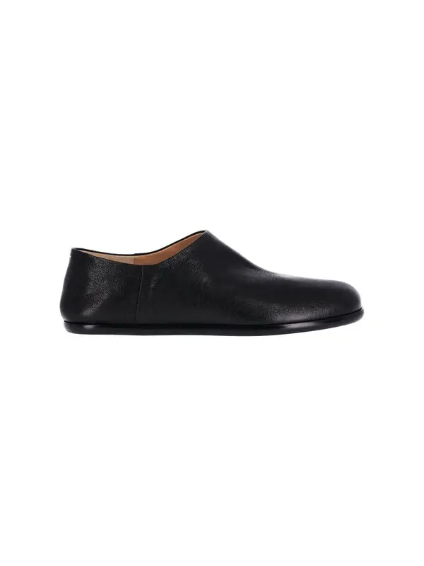 MAISON MARGIELA Refined Leather Flat Shoe - Black