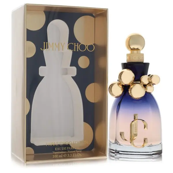 JIMMY CHOO I Want Choo Eau De Parfum Spray Limited Edition 3.3 Oz With Gold Beaded Hair Accessory Mini - Default