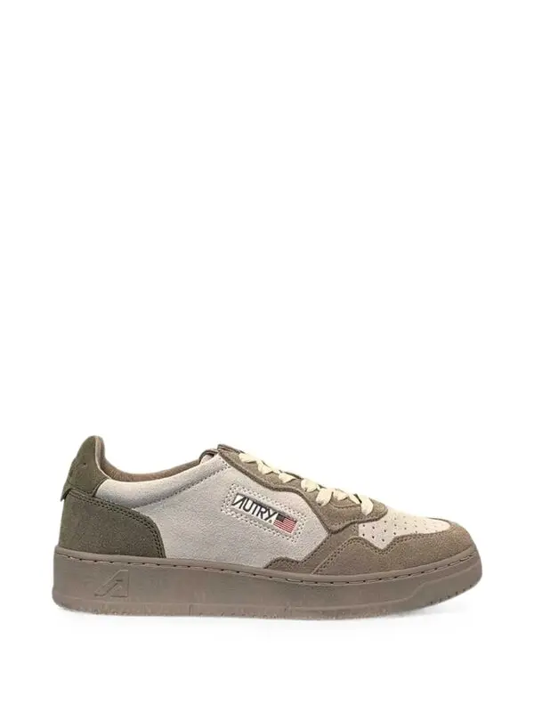 AUTRY Suede Sneakers With Rubber Sole - Beige