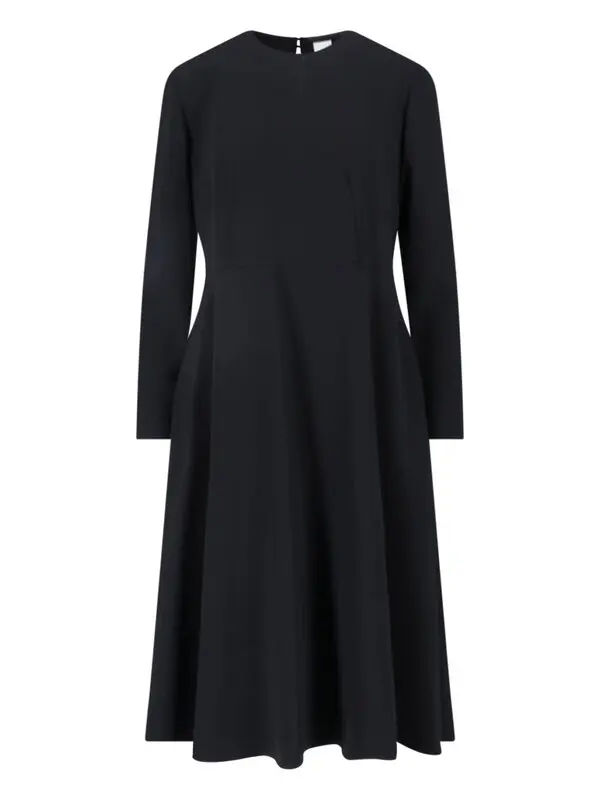 Aspesi Satin-look Midi Dress - Black
