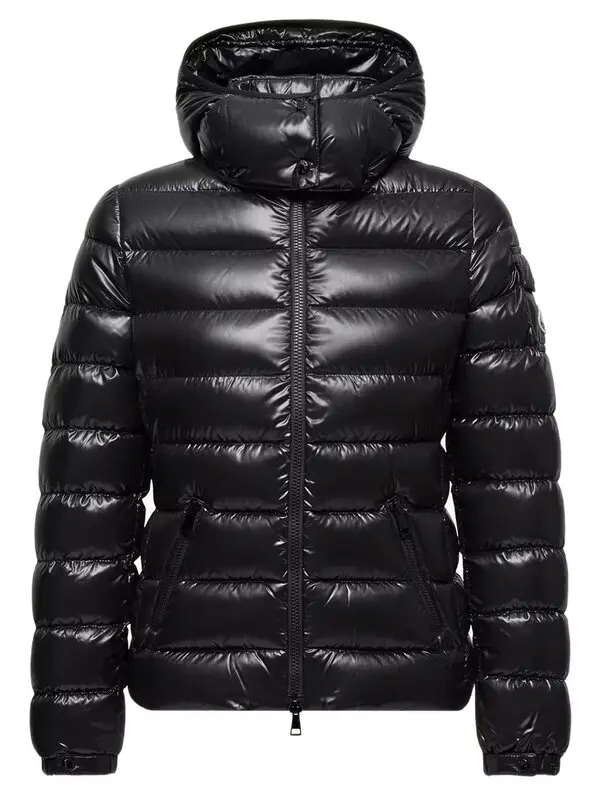 Moncler Down-filled Parka With Detachable Hood And Zip Pockets - Nero