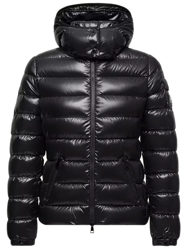 Moncler Down-filled Parka With Detachable Hood And Zip Pockets - Nero