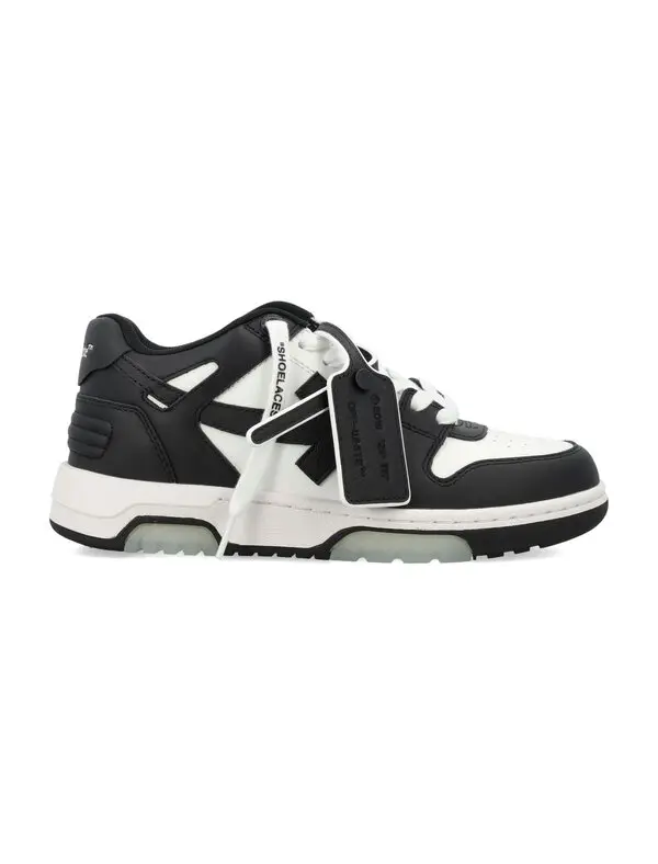 Off-White Low Top Leather Sneakers - Bianco