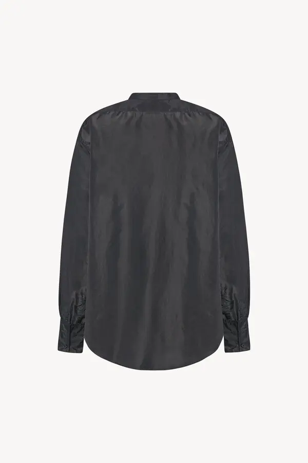 THE ROW Lula Long-sleeved Silk Poplin Shirt