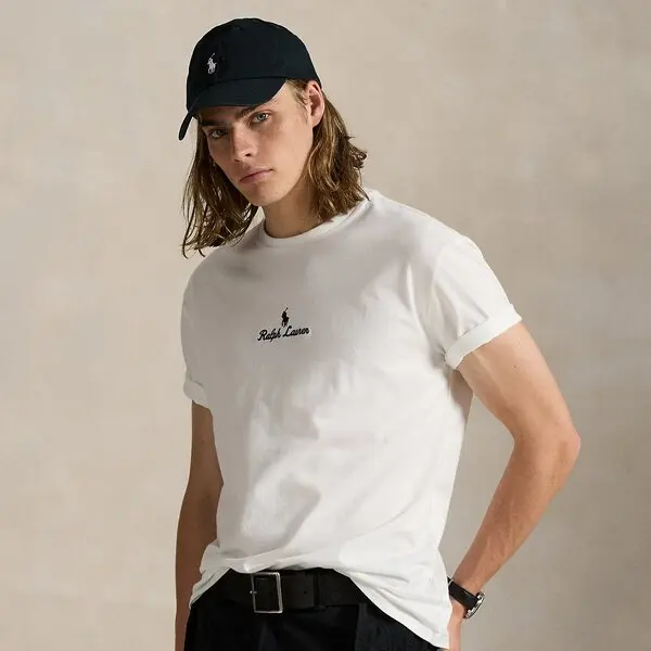 Ralph Lauren Classic Fit Logo Jersey T-shirt - White