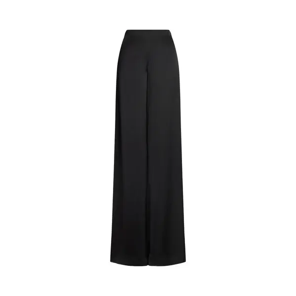 Ralph Lauren Daria Washed Satin Pant - Black