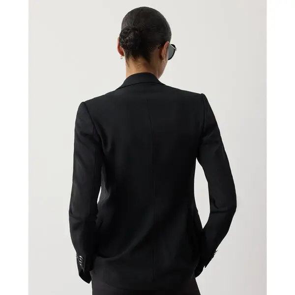 Ralph Lauren Camden Wool Crepe Jacket - Black